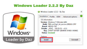 Windows 7 Loader Free Download รุ่นล่าสุด